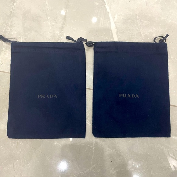 Prada | Accessories | Prada Dark Blue Dust Bag 875x5 | Poshmark